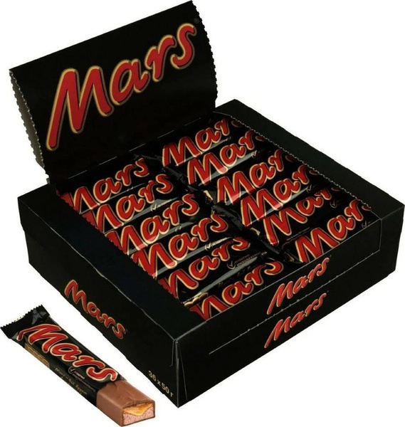 Шоколадный батончик "Mars", 36 шт по 50 г - купить с доставкой по ...