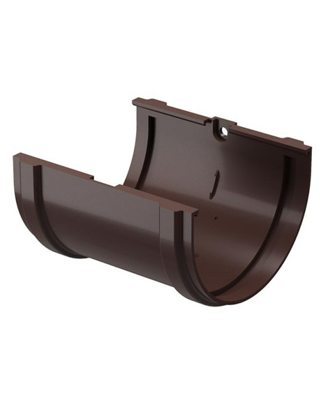 Соединитель желобов водостока ДЁКЕ Премиум 120 мм, шоколад (RAL8019) купить на OZON по низкой ...