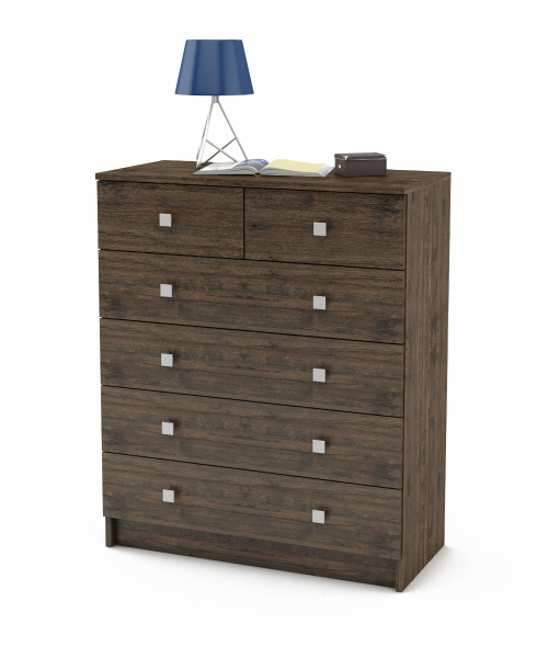 Комод Комод Бостон 11_Дуб апрель тёмный, 80x38x96.6 см, 6 ящ. - купить ...