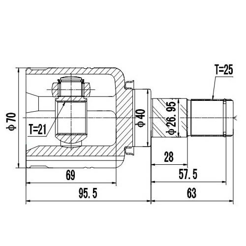 Шрус Внутренний ZIKMAR Z87602R - Zikmar арт. ZIKMAR-Z87602R - купить по ...