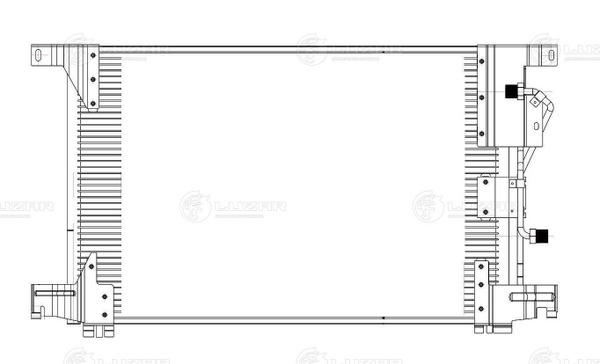Радиатор кондиц. для Mercedes-Benz Actros LRAC1570 - арт. LRAC1570 ...