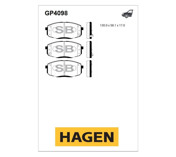Колодки тормозные Sangsin Brake GP4098 - купить по низким ценам в ...