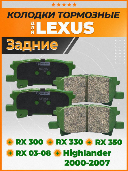 Колодки тормозные PARAUT T282184 Задние - купить по низким ценам в ...