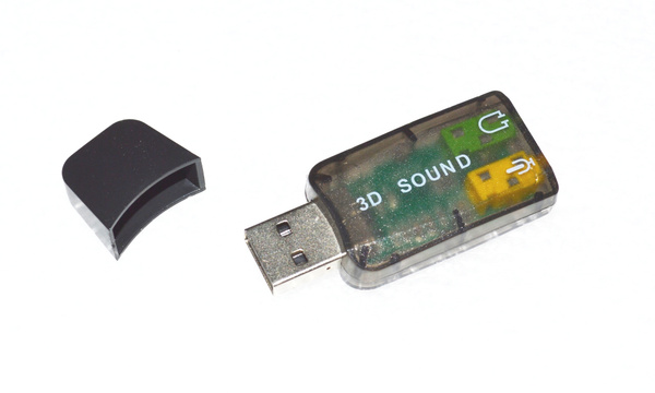 USB внешняя звуковая карта 3D Sound купить на OZON по низкой цене (650526820)