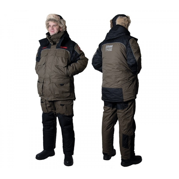 Костюм рыболовный Alaskan, размер 57 (3XL), Зима, цвет серый, черный ...