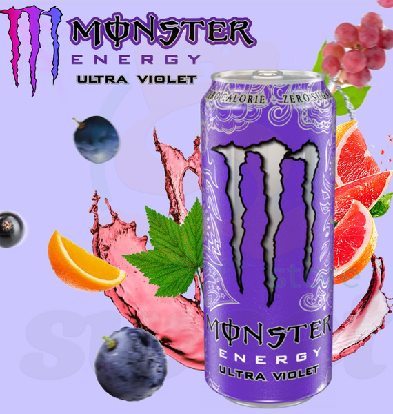 Энергетик Monster Energy Ultra Violet 500мл из Европы - купить с ...