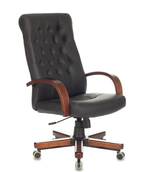 Кресло руководителя Бюрократ T-9928WALNUT / ECO-B - купить по выгодным ...
