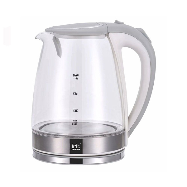 Купить электрический чайник IRIT IR-1236, Пластик/стекло по низкой цене: отзывы, фото ...