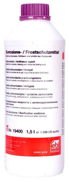 FEBI 19400 АНТИФРИЗ G12+ лиловый (1,5л) купить на OZON по низкой цене ...