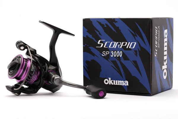 Катушка Okuma Scorpio reel, Безынерционная, 3000S, Передний фрикцион ...