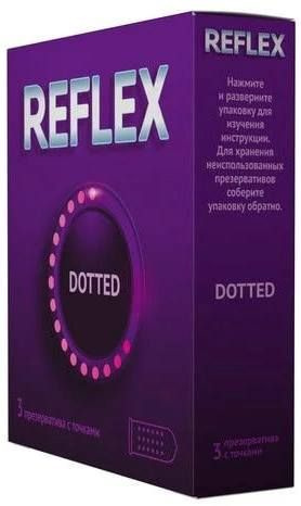 Reflex Dotted презервативы в смазке с точками, 3 шт. - купить с доставкой по выгодным ценам в ...