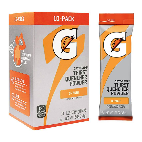 Изотоник Gatorade Thirst Quencher Powder Sticks 10 Pack x 35g Апельсин ...