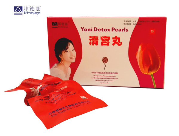 Фито тампоны китайские "Yoni Detox Pearls" Womenscup, коробка 6 шт ...