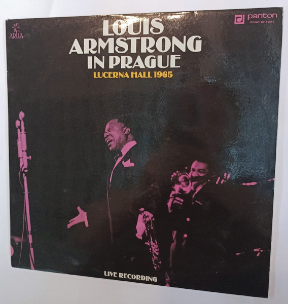 Винтажная виниловая пластинка Louis Armstrong Lucerna 1965 Lucerna Hall ...