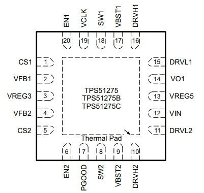 Запчасть для мобильного устройства AiTech Микросхема TPS51275 - купить ...