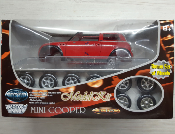 MINI Cooper Model Kit 1:18 сборная металлическая модель MotorMax 75014 ...