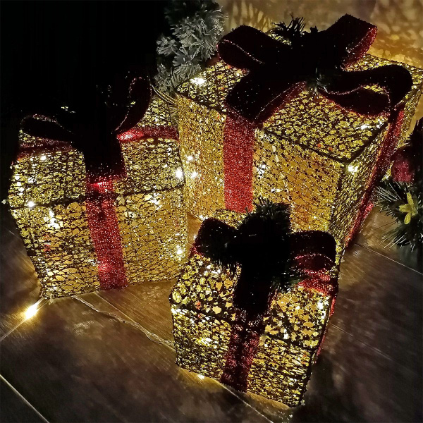 Новогодний светильник 3 в 1 "Подарки под елкой" купить на OZON по ...