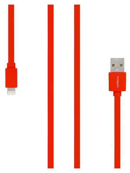 Кабель Rombica Digital MR-01 USB - Lightning 1m Red CB-MR01R - купить ...
