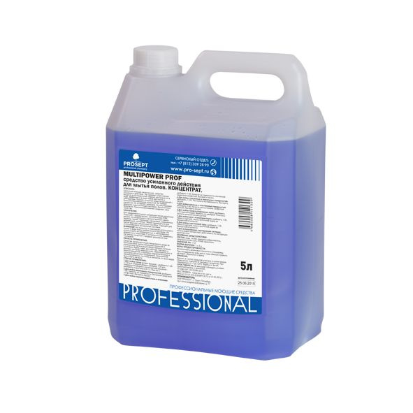 Multipower Prof средство усиленного действия для мытья всех типов полов. Концентрат(1:20 -1:300 ...
