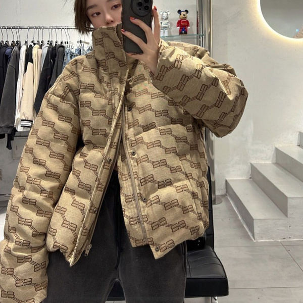 Пальто Balenciaga, Зима, размер 46, 44, цвет хаки, Хлопок - купить по ...
