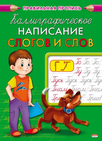 Пропись А5 КАЛЛИГРАФИЧЕСКОЕ НАПИСАНИЕ СЛОГОВ И СЛОВ Нет автора