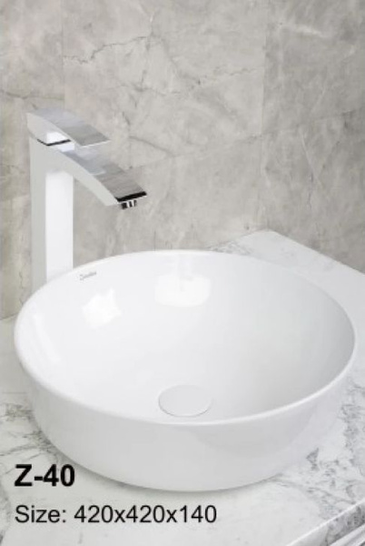 Раковина Zandini z-40x42 см, белый купить по доступной цене с доставкой в интернет-магазине OZON ...