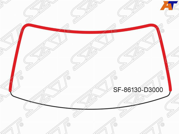 Уплотнитель лобового стекла для Хендай Туссан 3 2015-2021, Hyundai ...