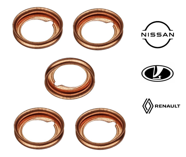 Шайбы 5ШТ под сливную пробку РЕНО 1102601M02 ЛАДА X-Ray, NISSAN Almera ...