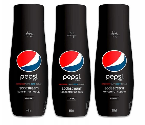 Сироп-концентрат SodaStream Pepsi MAX 440 мл, 3 шт. - купить с ...