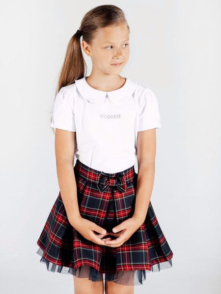 Поло Cookie, размер 152, цвет белый, хлопок 95% эластан 5% - купить по выгодной цене в интернет ...