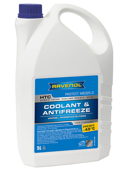 Антифриз готовый к прим. синий RAVENOL HTC Hybrid Techn.Coolant Premix ...