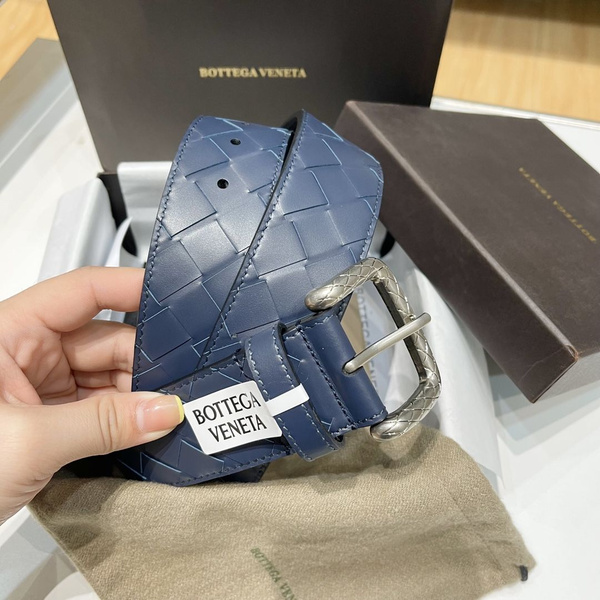 кожаный ремень Bottega Veneta Мужской 4cm x 120cm натуральная кожа - купить с доставкой по ...