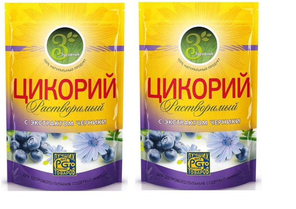 Здравник Цикорий с экстрактом черники, 85г. - 1 шт. - купить с ...