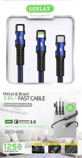 Кабель microUSB, USB Gerlax шнур герлакс - купить по низкой цене в ...