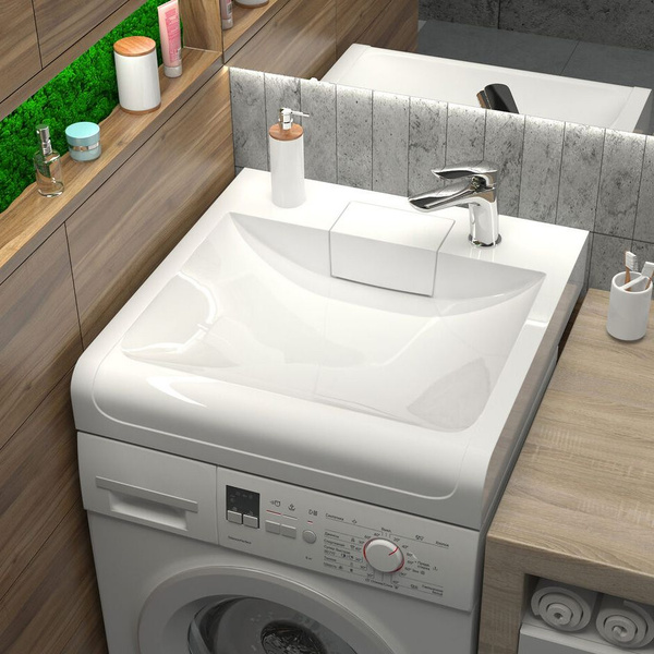 Раковина GreenStone Verdi 60х60 с кронштейнами, белая (V56D1)x60 см ...