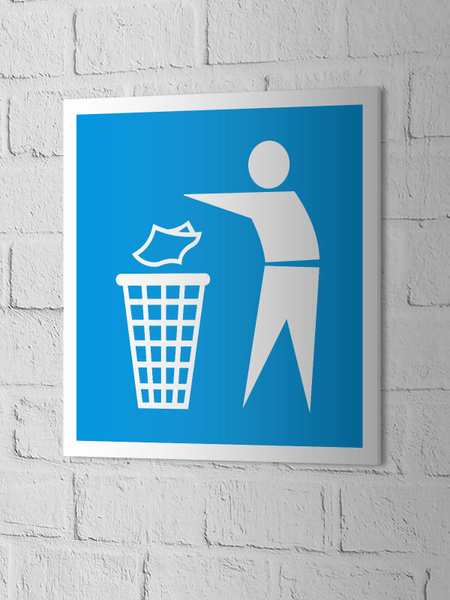 Табличка Соблюдайте чистоту тип 3 200х200мм 0000082 синяя, 20 см, 20 см - купить в интернет ...