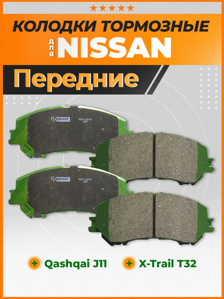 Колодки тормозные PARAUT N281664Y Передние - купить по низким ценам в ...