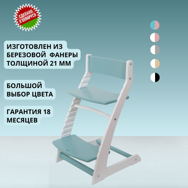 Растущий стул для детей, школьников и малышей Василек - slim стульчик ...