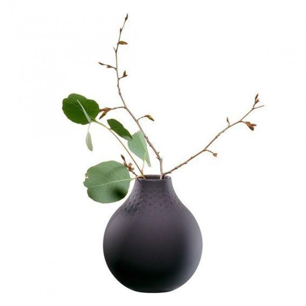 Villeroy & Boch Manufacture Collier Noir Vase Perle small, высота: 12 ...