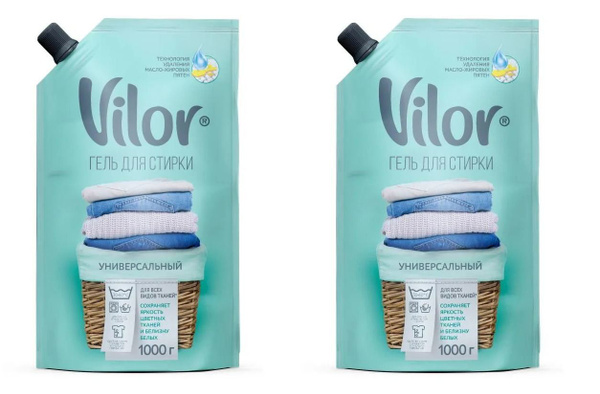 Vilor Жидкое средство для стирки Универсал, 1 л., 2 шт./ - купить с ...