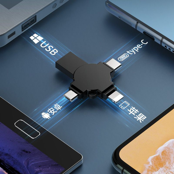 USB-флеш-накопитель 4 в 1 OTG Micro USB / Type - c Anandroid / iPhone ...
