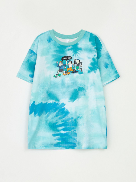 Футболка Sela, размер 146, цвет голубой, 100% хлопок - купить по выгодной цене в интернет ...