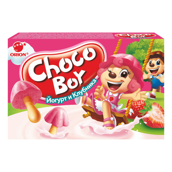 Печенье Choco Boy Йогурт и клубника 40 г - купить с доставкой по ...