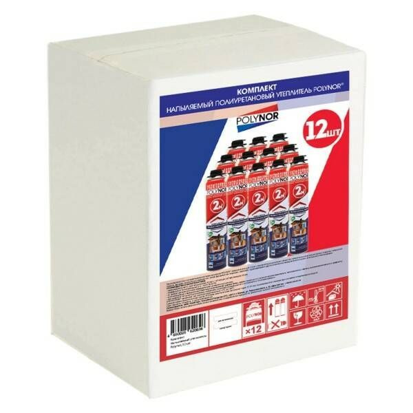 Утеплитель напыляемый POLYNOR комплект 12 шт - купить с доставкой по выгодным ценам в интернет ...