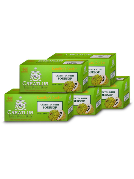 Зеленый чай CREATLUR Kamilya's Garden SOURSOP 25п x5 - купить с ...