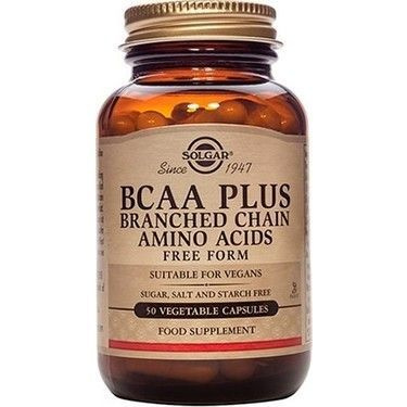 Солгар БЦАА Плюс 50 растительных капсул Solgar BCAA Plus 50 Vegetable ...