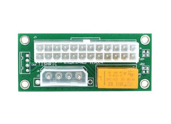 Синхронизатор блоков питания 24Pin+4Pin (Molex) с реле - купить с ...