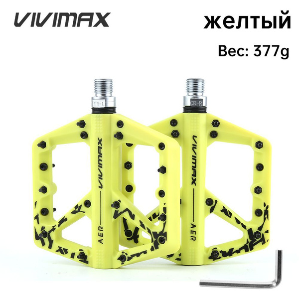 VIVIMAX J408 педали для горного велосипеда противоскользящие + подшипники из нейлонового волокна ...