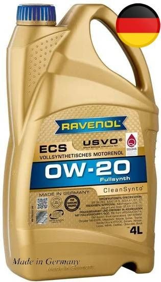 Масло моторное RAVENOL 0W-20 Синтетическое - купить в интернет-магазине OZON (601762378)