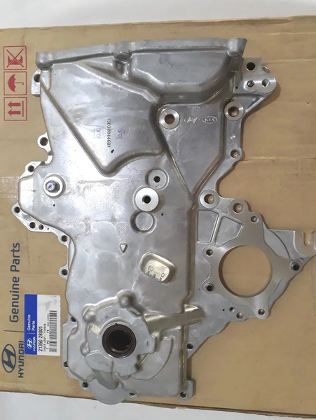 Крышка двигателя передняя KIA 1.4 1.6 G4FA G4FC с масляным насосом ...